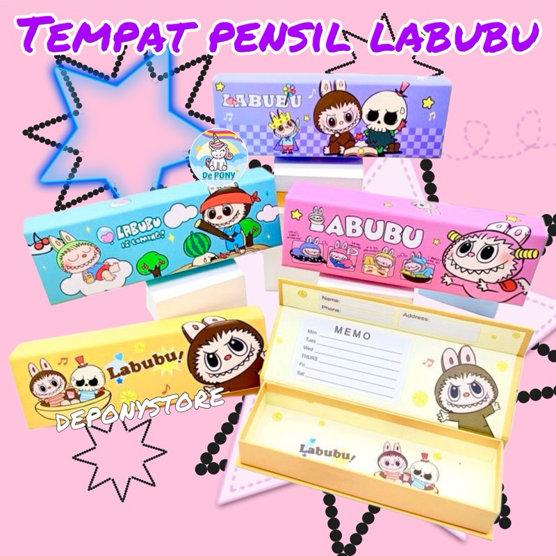 Jual Tempat Pensil Magnet Karton Labubu Lucu Pencil Case | Shopee Indonesia