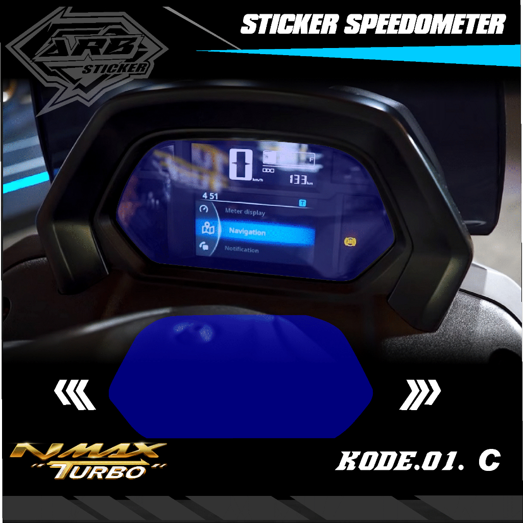 Jual STICKER SPIDOMETER Stiker spido sticker speedometer new nmax turbo ...