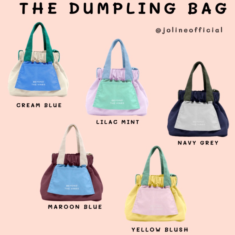 Jual HJ6 BTV DUMPLING BAG PASTEL COLOR TAS VIRAL BEYOND THE VINES TAS ...