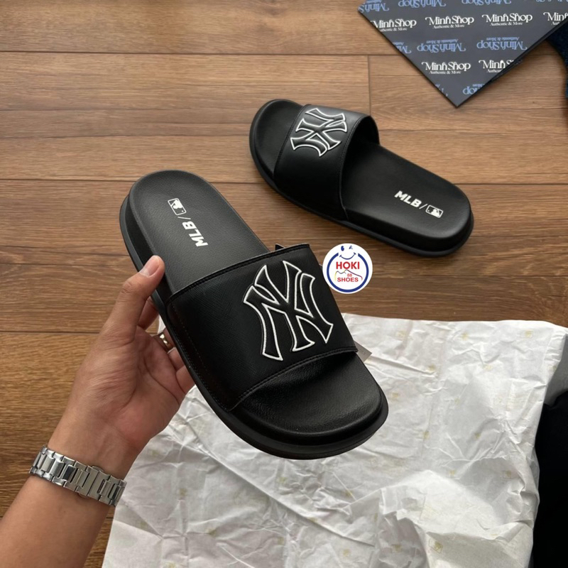 Jual Sandal Slide MLB Chunky Mound Basic New York Yankees /BLACK ...