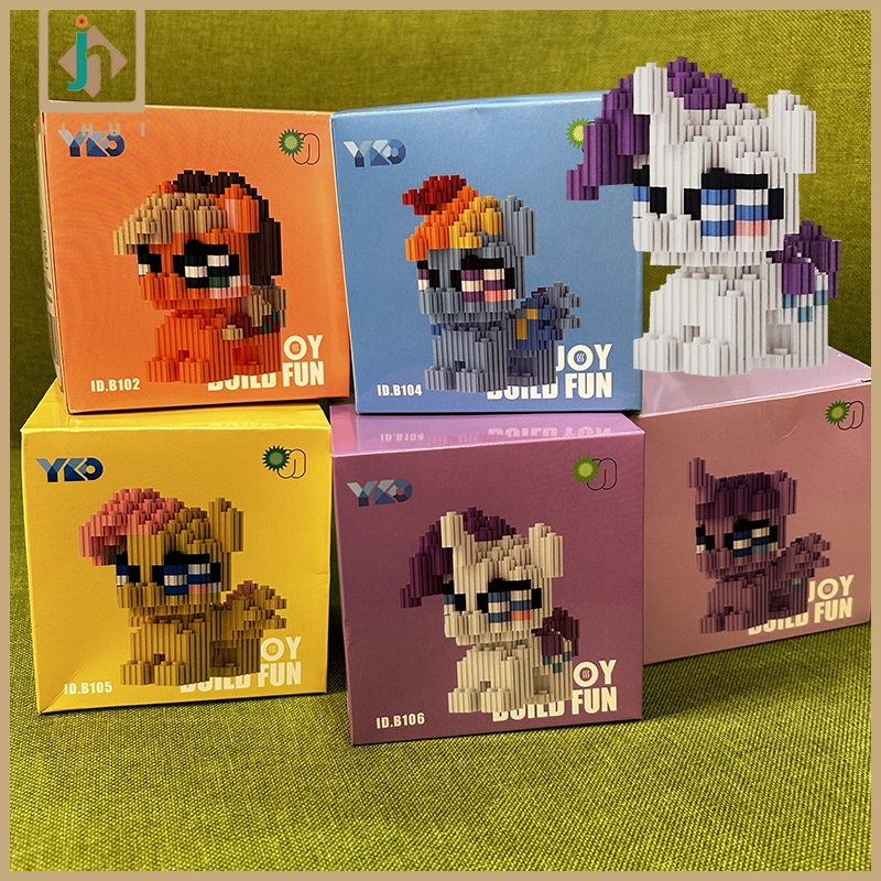 Jual JIHUI Nano Block My Little Pony Bricks Mainan Kreatif Anak Mainan ...