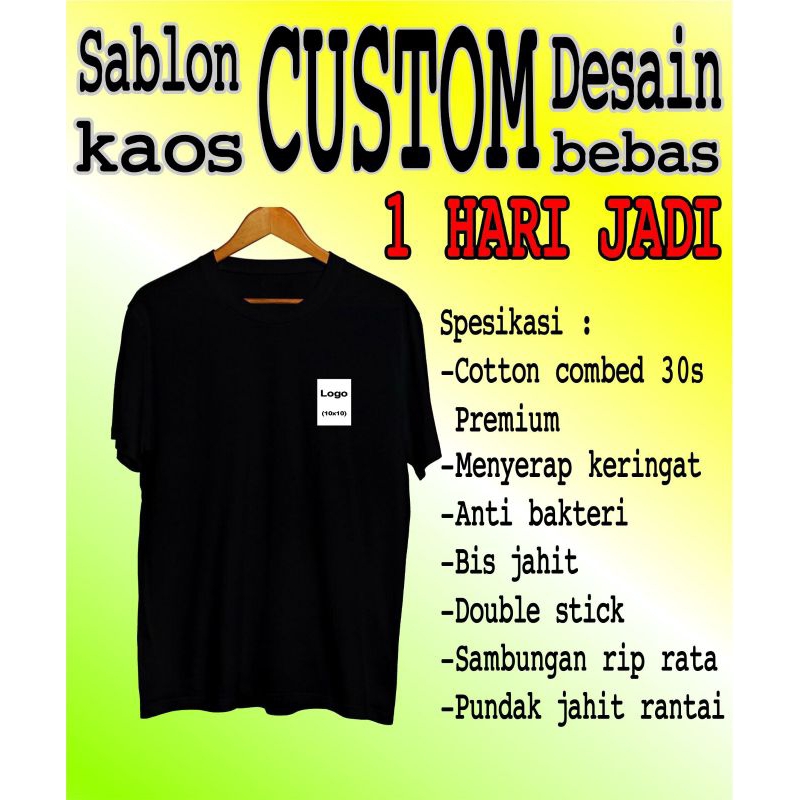 Jual Sablon kaos LOGO dada kiri custom satuan desain bebas sukasuka ...