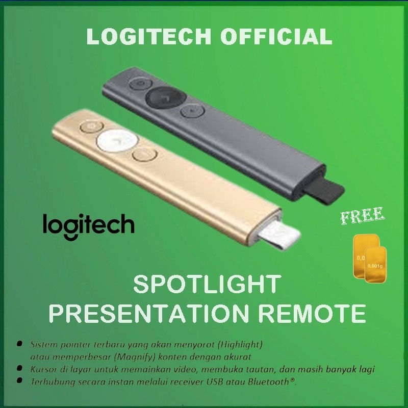 Jual Logitech Spotlight Wireless Presenter Presenter Remote Spot Light ...