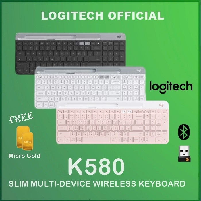 Jual Logitech K580 Slim Multi Device Wireless Bluetooth Keyboard K 580 ...