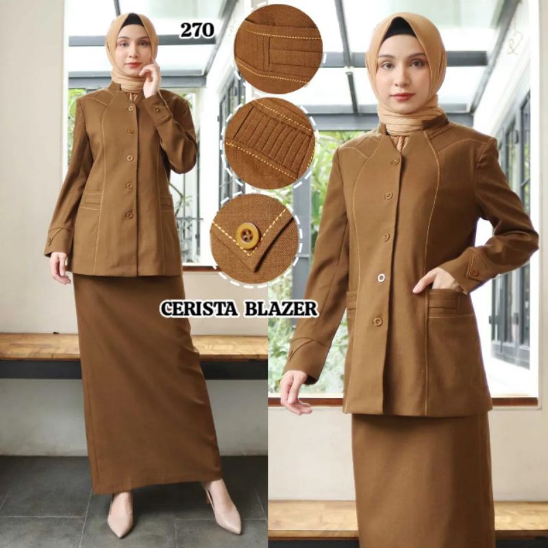 Jual Seragam PNS keki tua set Rok span (270) | Shopee Indonesia