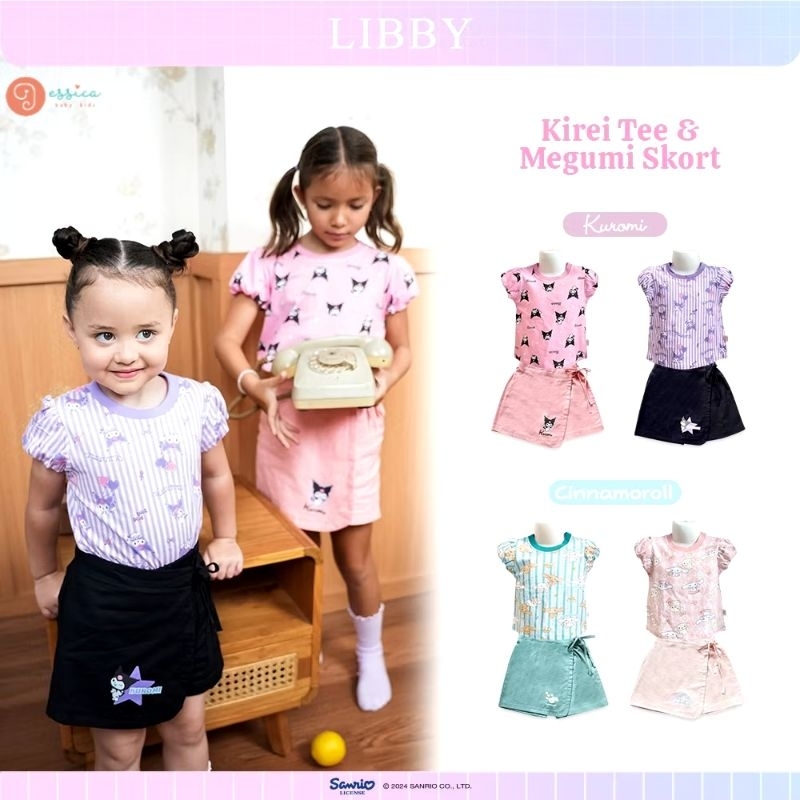 Jual LIBBY Sanrio - Kirei Tee & Megumi Skort Kuromi Cinnamoroll - Setelan Anak Perempuan ...