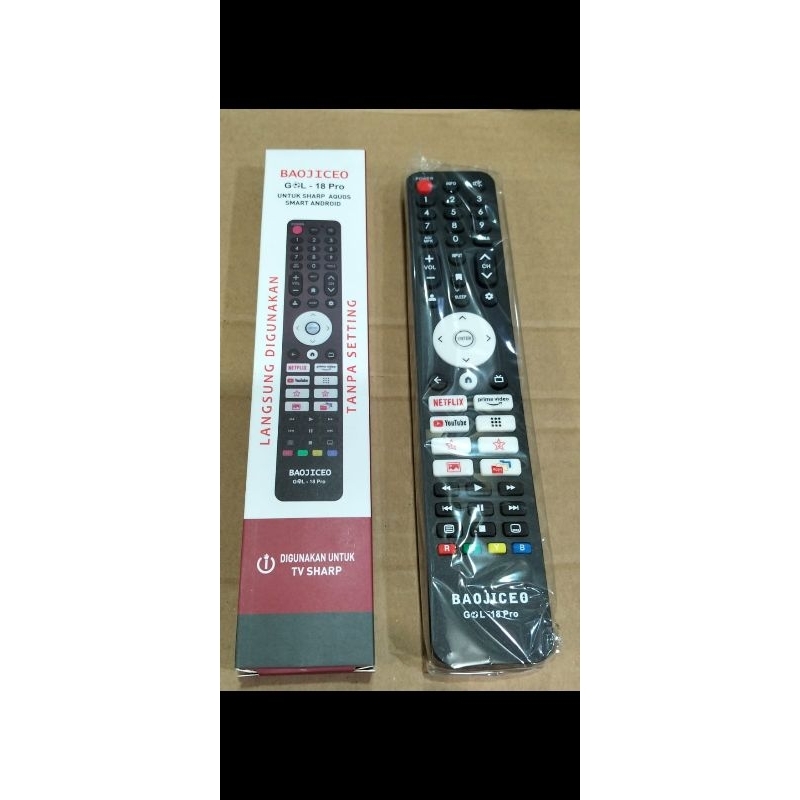 Jual Remote TV Smart Android Sharp Aquas | Shopee Indonesia