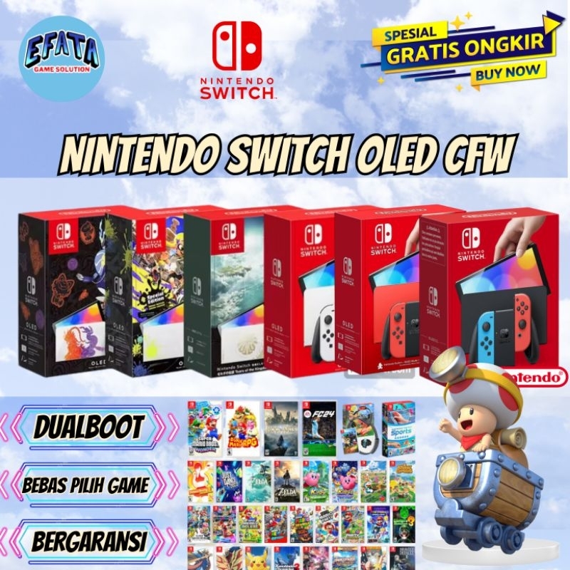 Jual Nintendo Switch OLED MODEL CFW CONSOLE MESIN | Shopee Indonesia