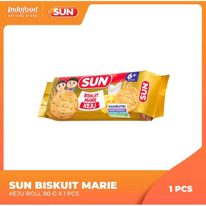 Jual Sun Biskuit Marie Keju 80 g | Shopee Indonesia