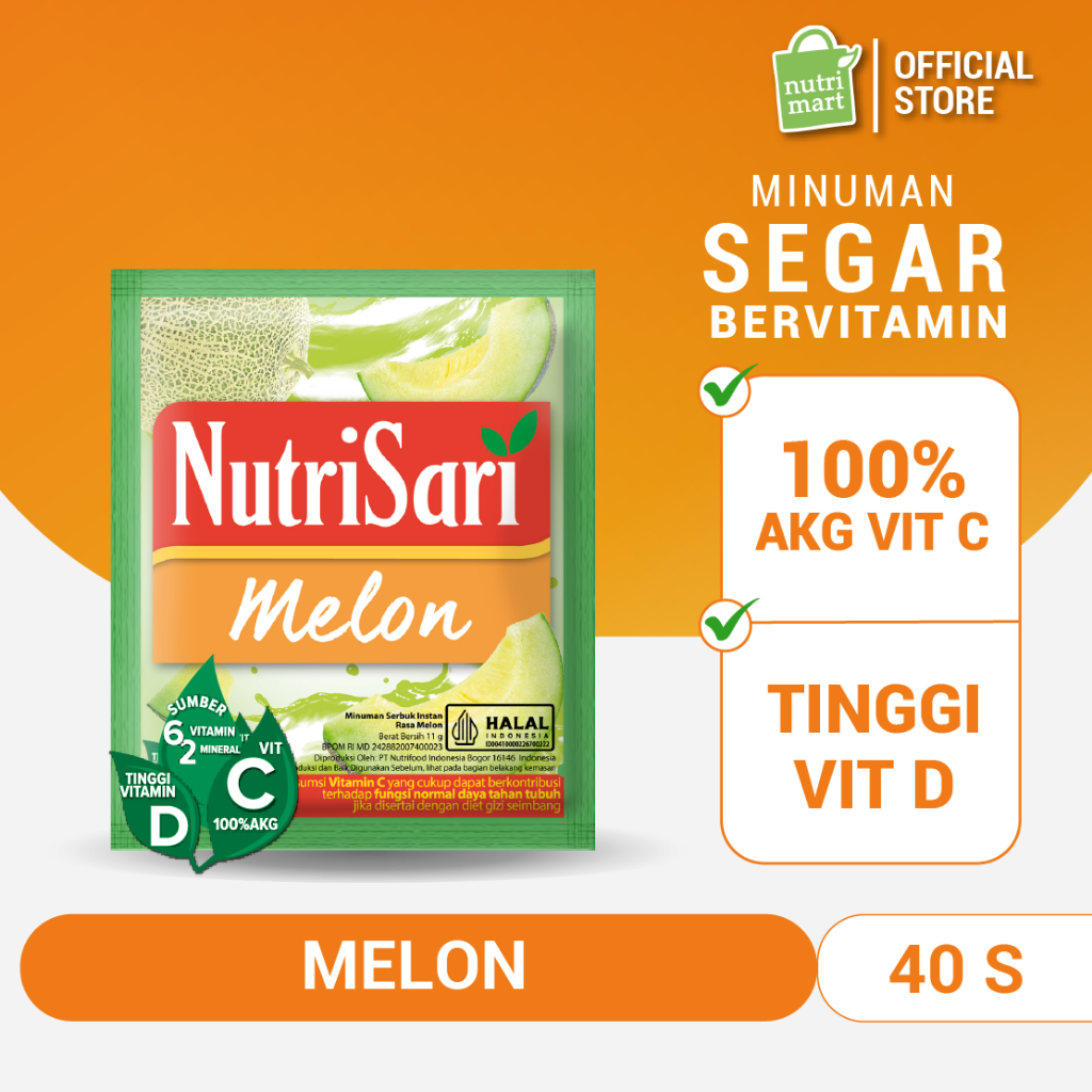 Jual NutriSari Melon 40 Sachet | Shopee Indonesia