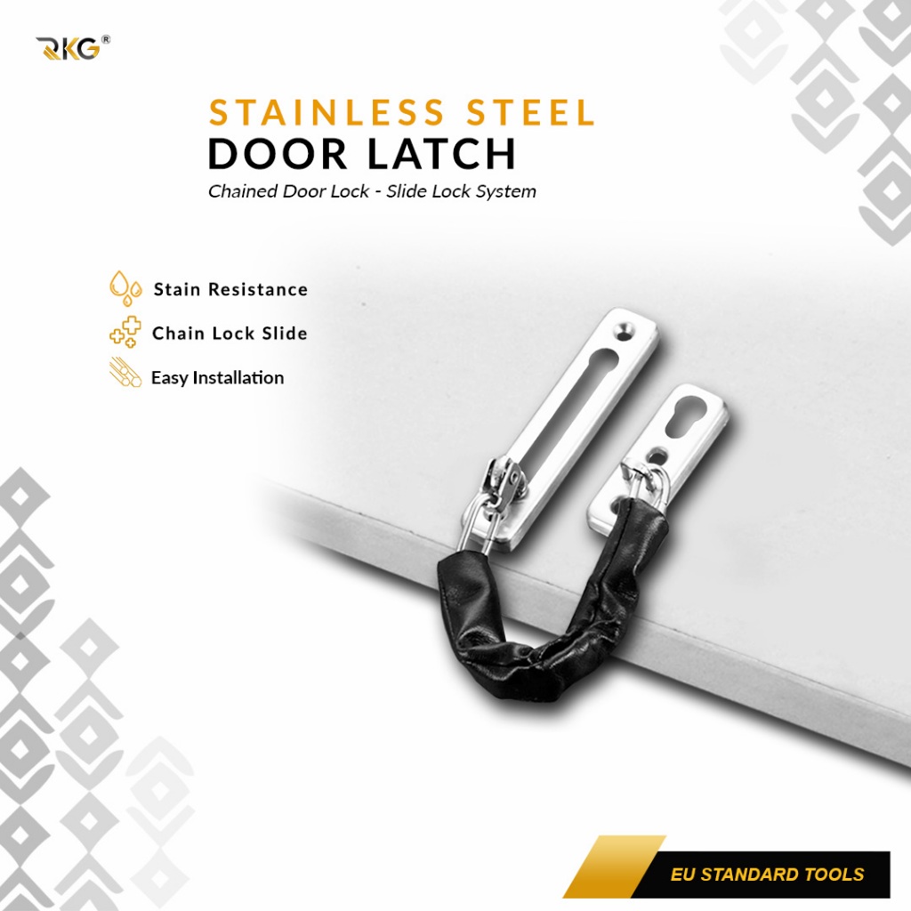 Jual Grendel Slot Pintu Rantai Kulit Door Latch Chain DRL-735SV ...