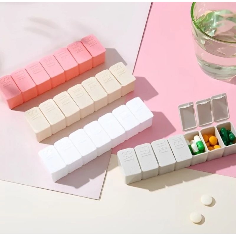 Jual Kotak Penyimpanan Obat 7 Hari Days Medicine Dengan Kode Huruf ...