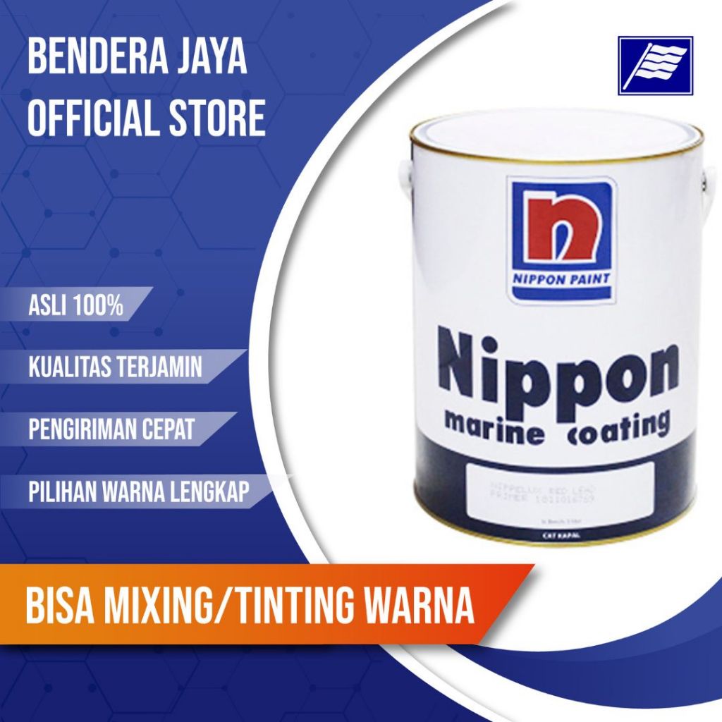 Jual Nippon marine coating /Cat Kapal /Nippelux enamel 5 Liter | Shopee Indonesia