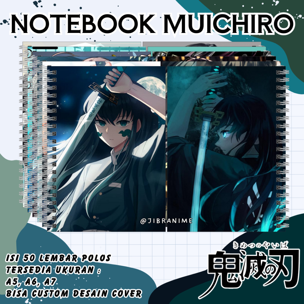 Jual Note Book Muichiro Kimetsu No Yaiba / Notebook Muichiro / Buku ...