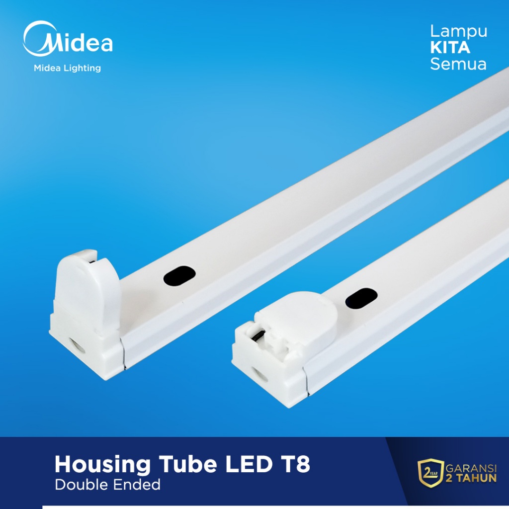 Jual Midea Lighting - Kap Lampu Rumah Lampu Housing T8 LED | Shopee ...