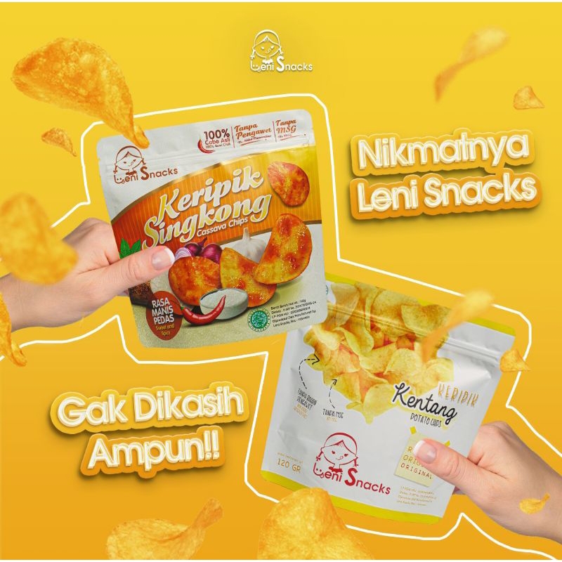 Jual Leni Snacks - Keripik Singkong & Keripik Kentang Non Pengawet Khas ...