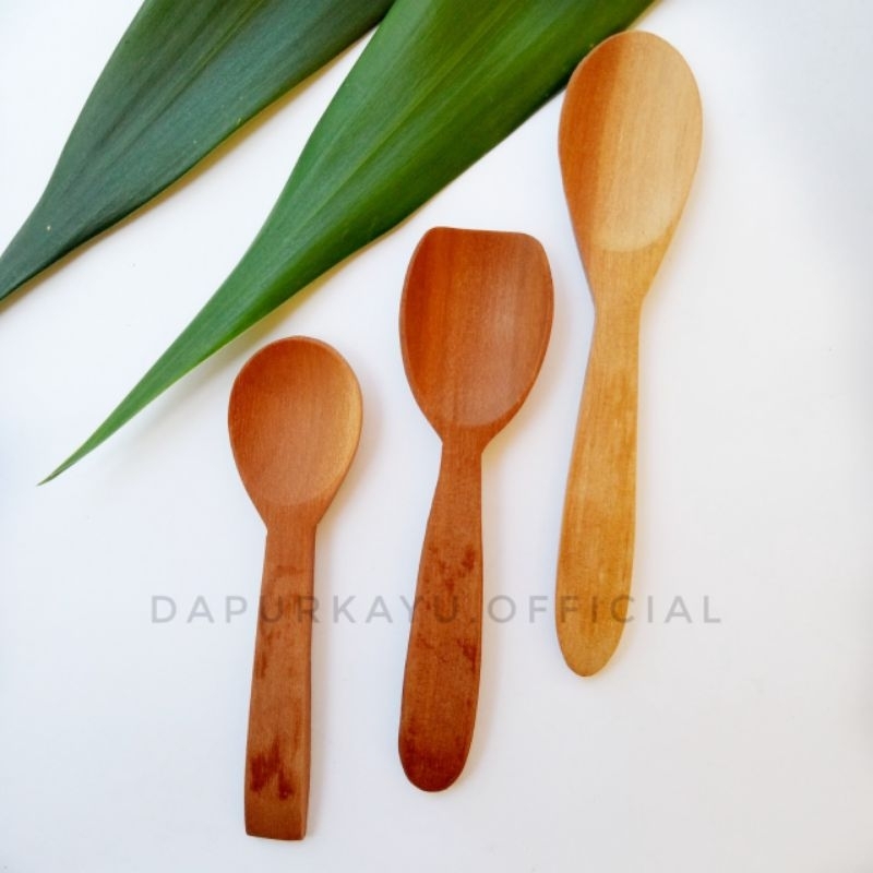 Jual sendok takar bumbu sendok kecil sendok mini kayu | Shopee Indonesia