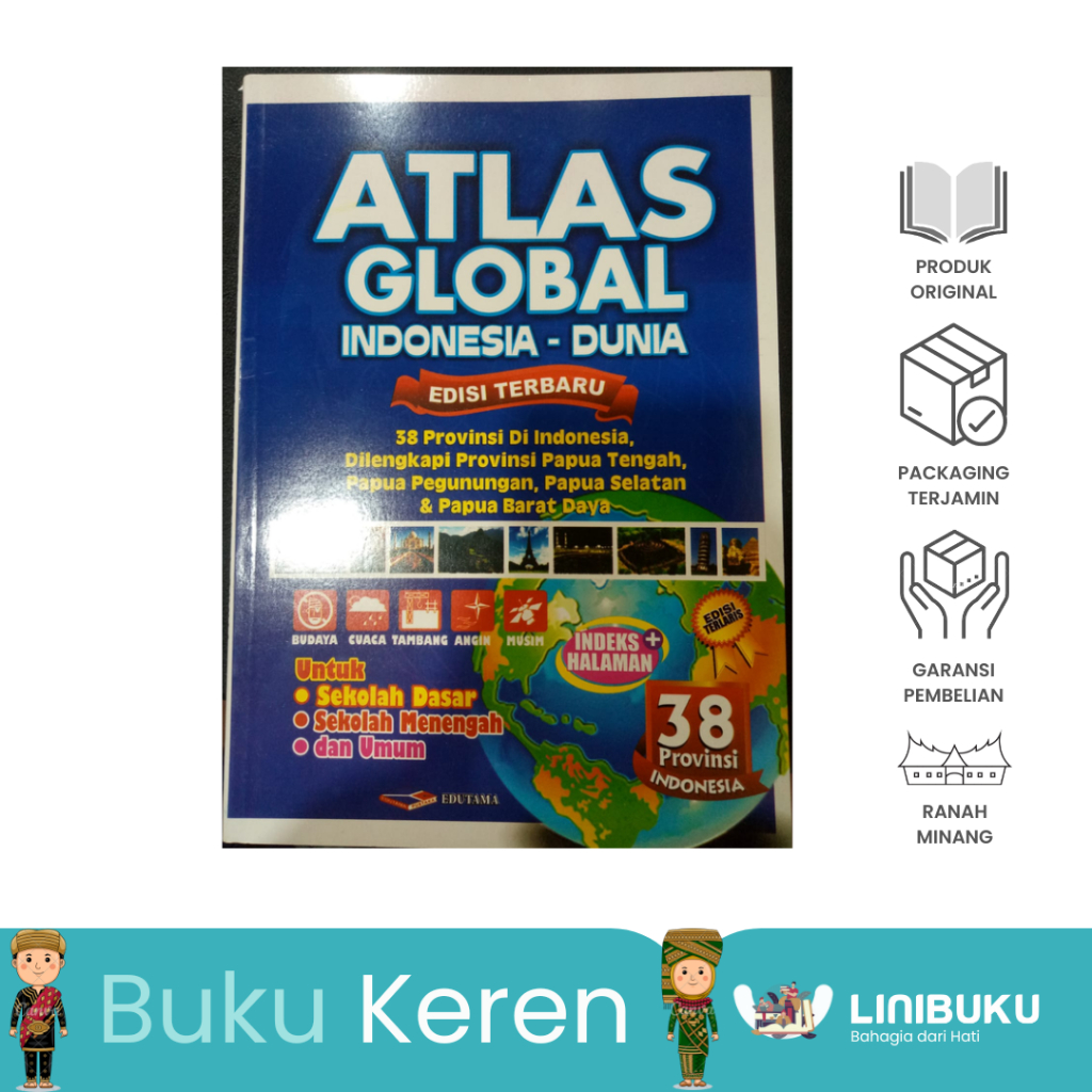 Jual Buku ATLAS INDO DAN DUNIA 38 PROVINSI FULL COLOUR - BUKU SEKOLAH ...