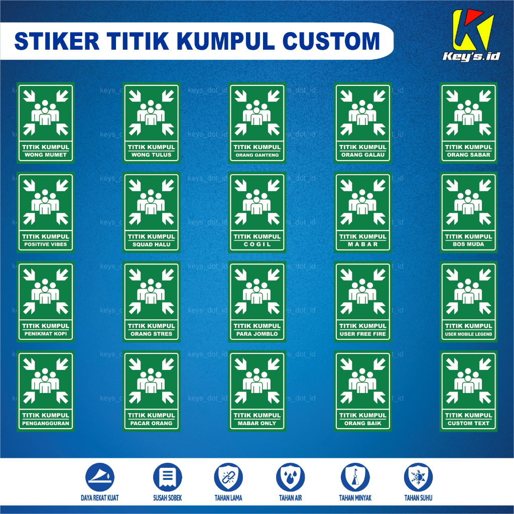 Jual STIKER STICKER TITIK KUMPUL CUSTOM | Shopee Indonesia