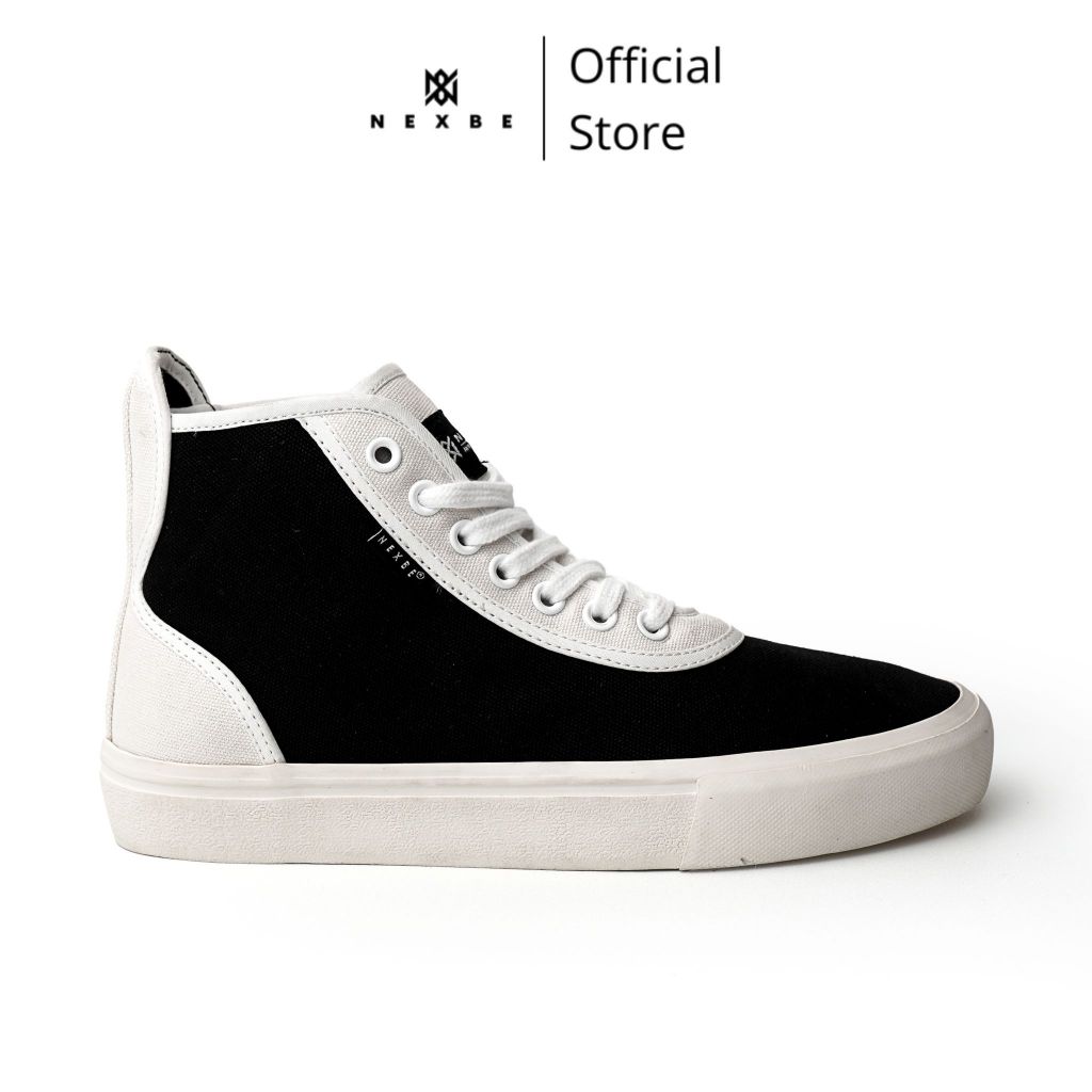 Jual NEXBE - Catalyst High Black White Sepatu Pria Wanita | Shopee Indonesia