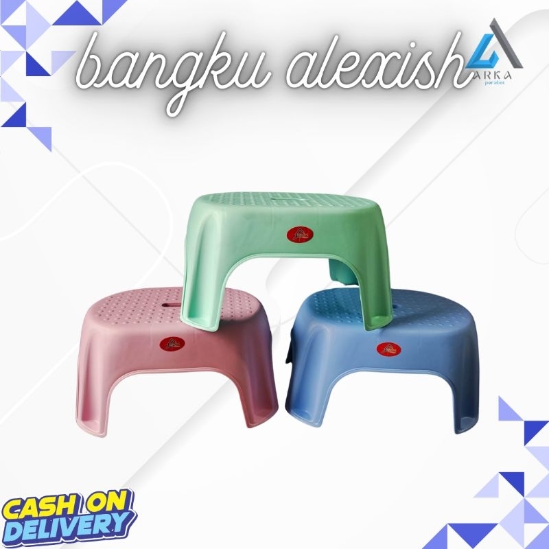 Jual Bangku jongkok/kursi pendek plastik alexish/Bangku jongko segi ...