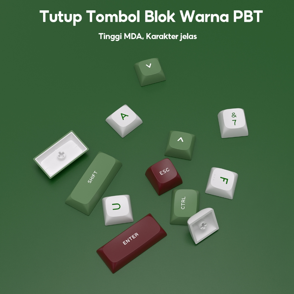 Jual Royal Kludge RK R65 Green 66 key Wired Gaming Keyboard | Shopee Indonesia