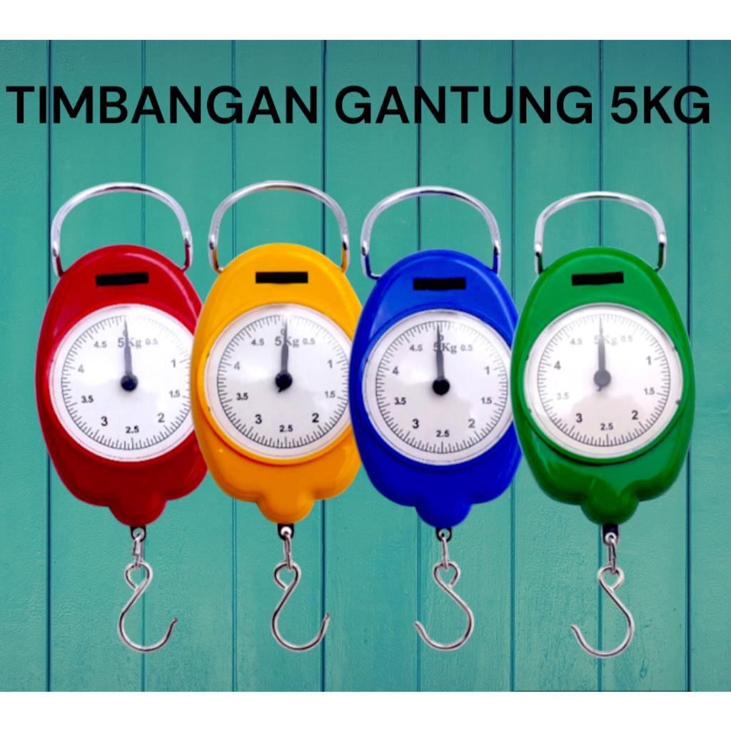 Jual TIMBANGAN GANTUNG 5KG PORTABLE SCALE TIMBANGAN GANTUNG MINI TIMBANGAN WARNA WARNI ...