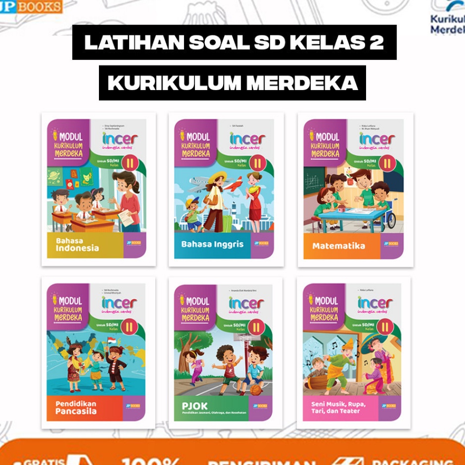 Jual HOT PRODUK JP Books Buku Siswa Modul Incer Gab Kurmer Latihan Soal Sd Kelas 2 Kurikulum ...