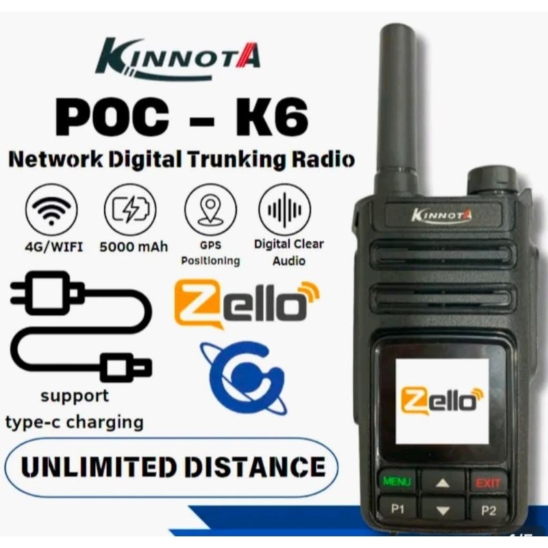 Jual HT POC Kinnota K6 Android walkie talkie | Shopee Indonesia