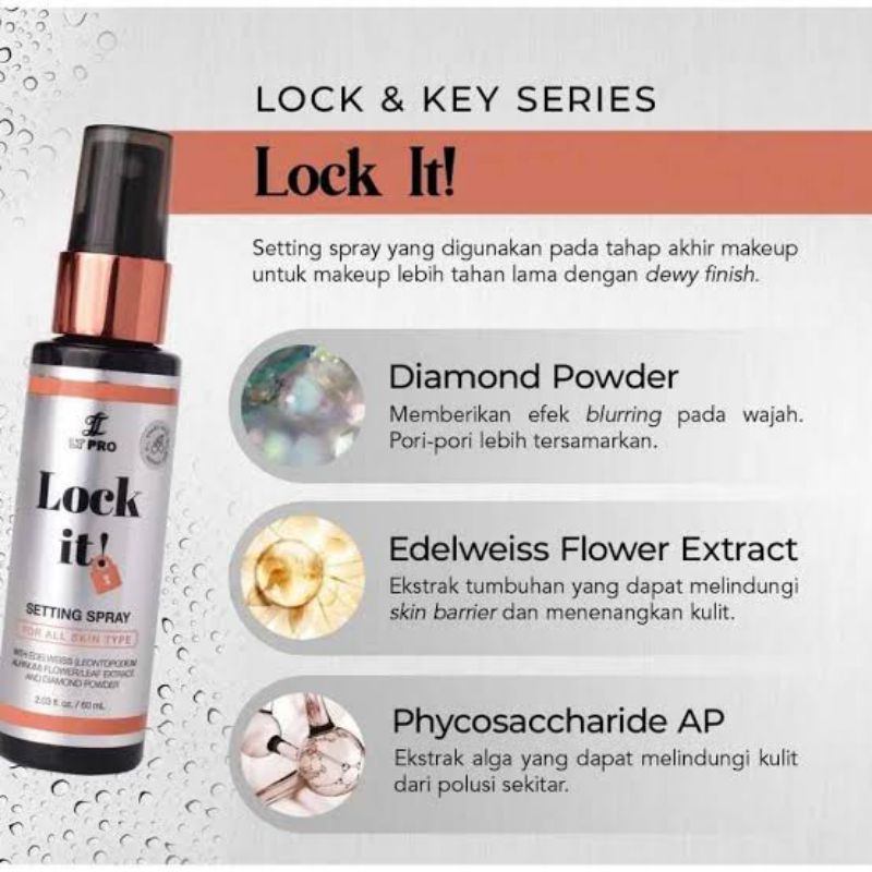 Jual Lt Pro Lock It Setting Spray 60ml | Shopee Indonesia