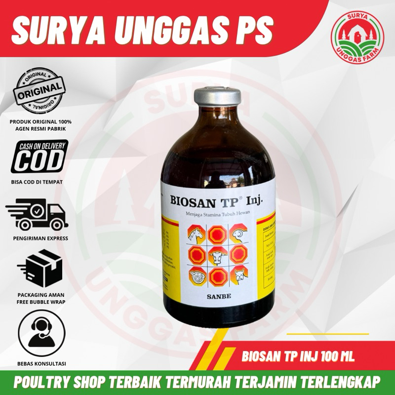 Jual BIOSAN TP INJ 100 ML SANBE - Obat untuk Meningkatkan Daya Tahan ...