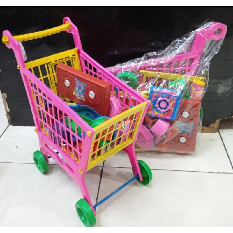 Jual MAINAN ANAK PEREMPUAN TROLI BELANJA MAINAN ANAK TROLLEY STROLLER ...