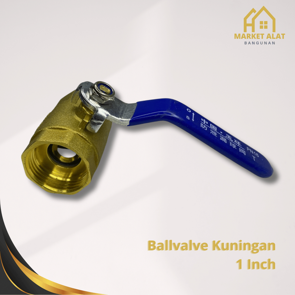 Jual Ballvalve Kuningan 1" / Stop Kran Keran Kuningan 1 Inci / Ball Valve Kuningan 1 Inch ...