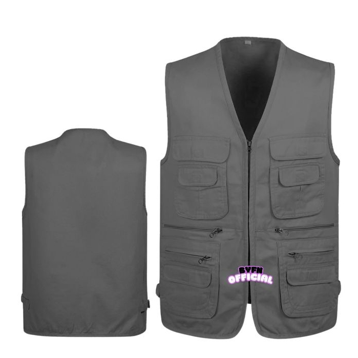 Jual Vest Rompi Tactical Abu-Abu Pria/Wanita Seragam Kerja Lapangan ...
