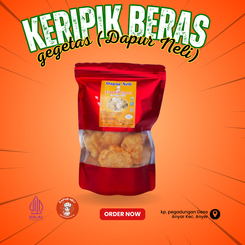 Jual keripik beras tradisional gegetas anyar | Shopee Indonesia