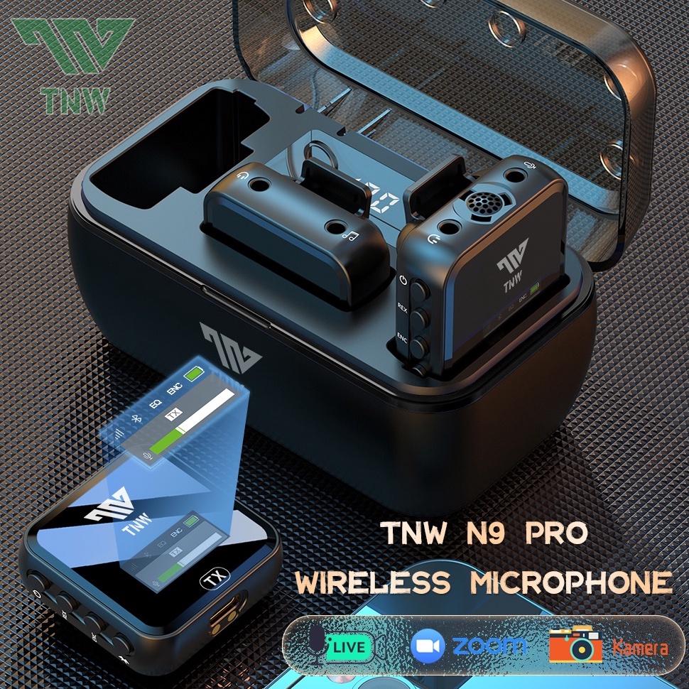 Jual Sudah READY TNW N9 PRO Wireless Microphone Clip On Mic Hp dan ...