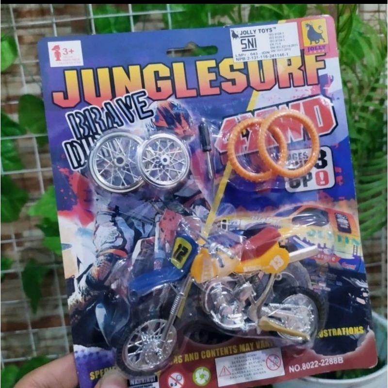 Jual Mainan anak miniatur motor trail rakit anak anak | Shopee Indonesia