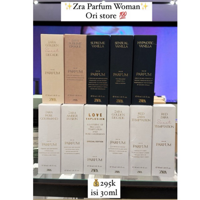 Jual Jastip Ori Store‼️ZARA PARFUM EDP 30/50/80ml | Shopee Indonesia