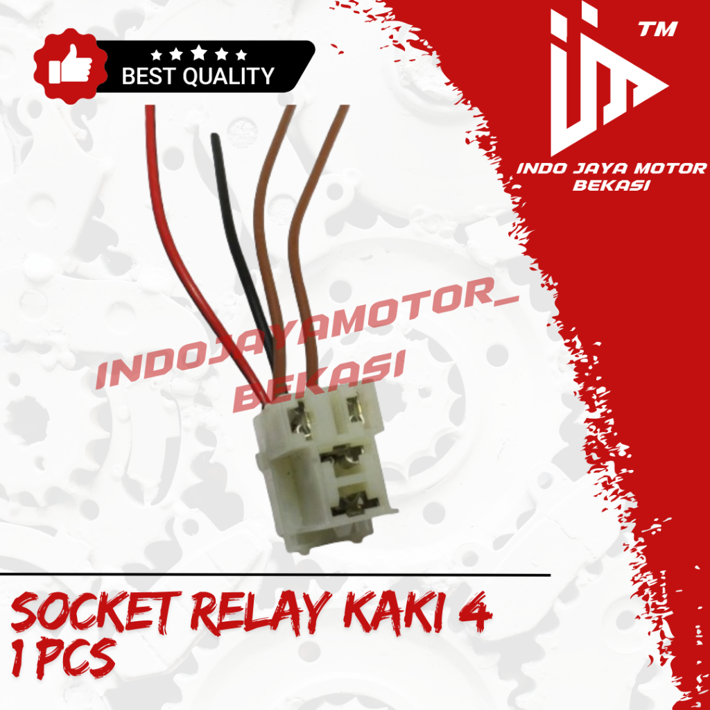 Jual socket soket relay riley kaki 4 denso nais omron mitsuba ORIGINAL ...