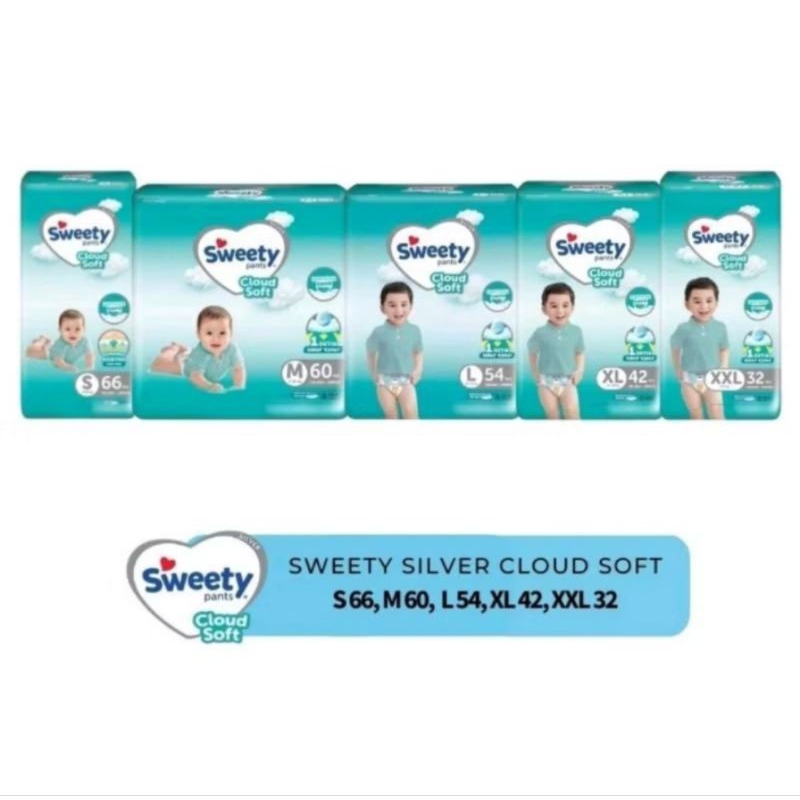 Jual Sweety Silver S66 | M60 | L54 | XL42 | XXL32 | Shopee Indonesia