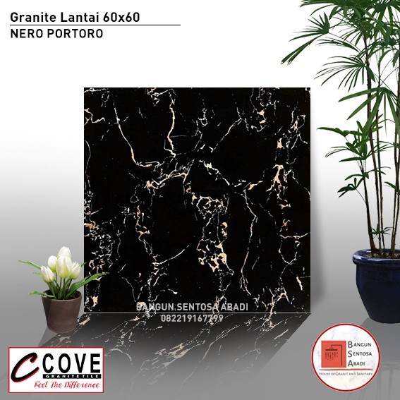Jual GRANIT 60X60 COVE NERO PORTORO / GRANITE CORAK MARMER HITAM ...