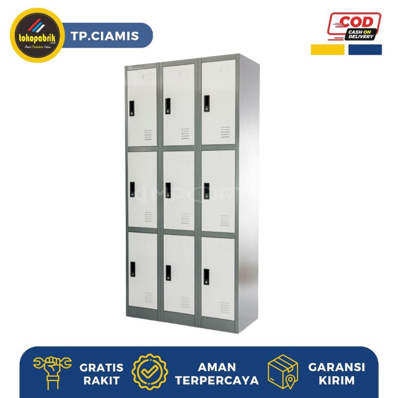 Jual Lemari Locker Besi / Lemari Loker Importa / Lemari Cabinet Besi ...