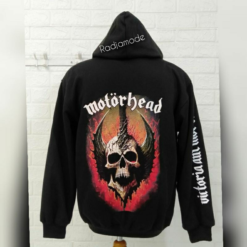 Jual Jaket [ sweater ] resleting khusus hitam gambar band metal ...