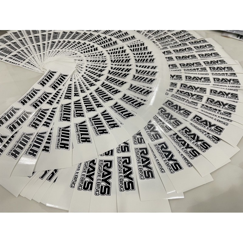 Jual RIM STICKER RAYS VOLK RACING TE37 dapat 8pcs | Shopee Indonesia