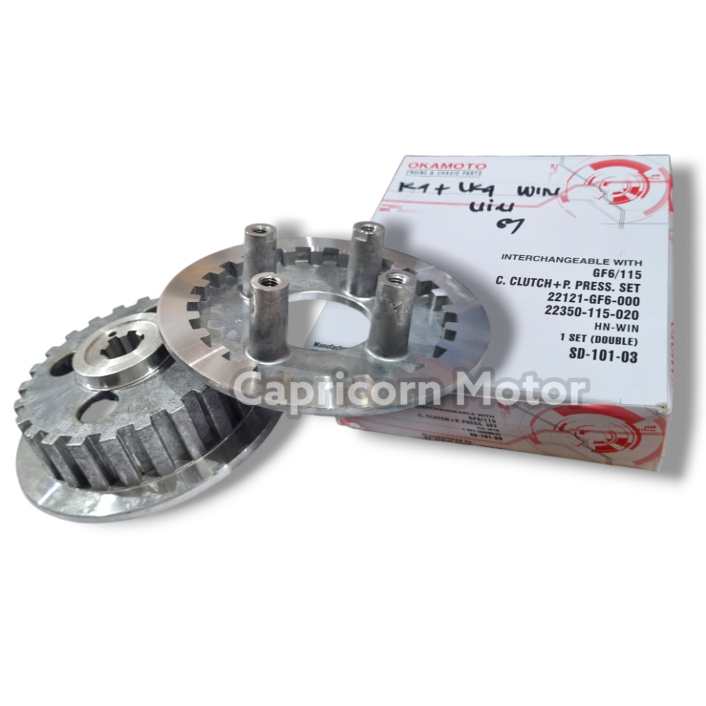 Jual KAKI 4 LAWAN SET WIN GF6 OKAMOTO BOSS CLUTCH PLAT PRESSURE ...