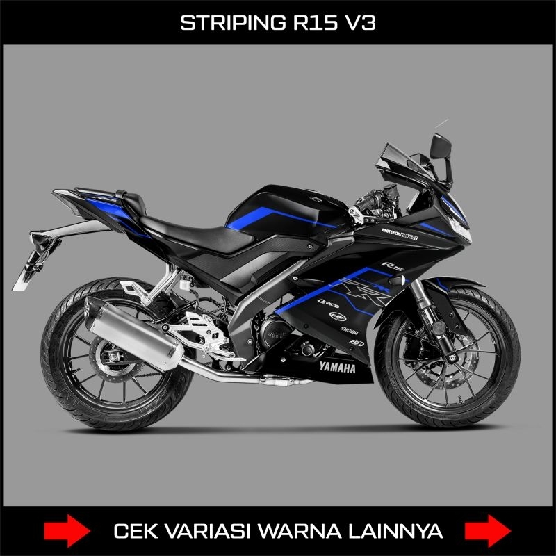 Jual Stiker Decal R15 V3 / Sticker Striping Motor Yamaha Yzf R15 V3 ...