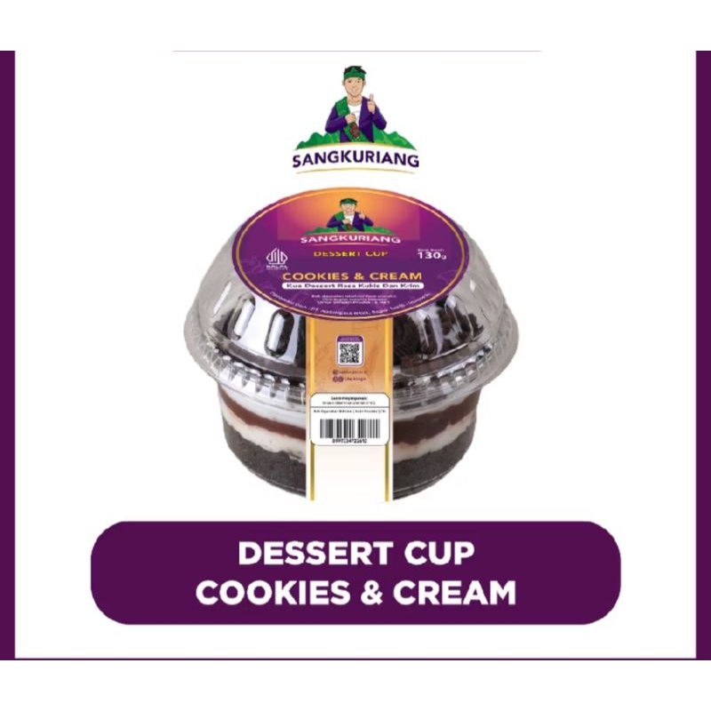 Jual Dessert Cake Sangkuriang Rasa Cookies And Cream Khas Lapis Talas ...