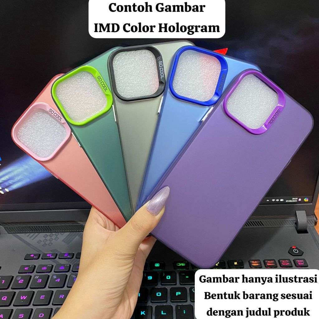 Jual Case HYBIRD IMD COLOR Plate Hologram REDMI 12C - Deluxe Cell ...