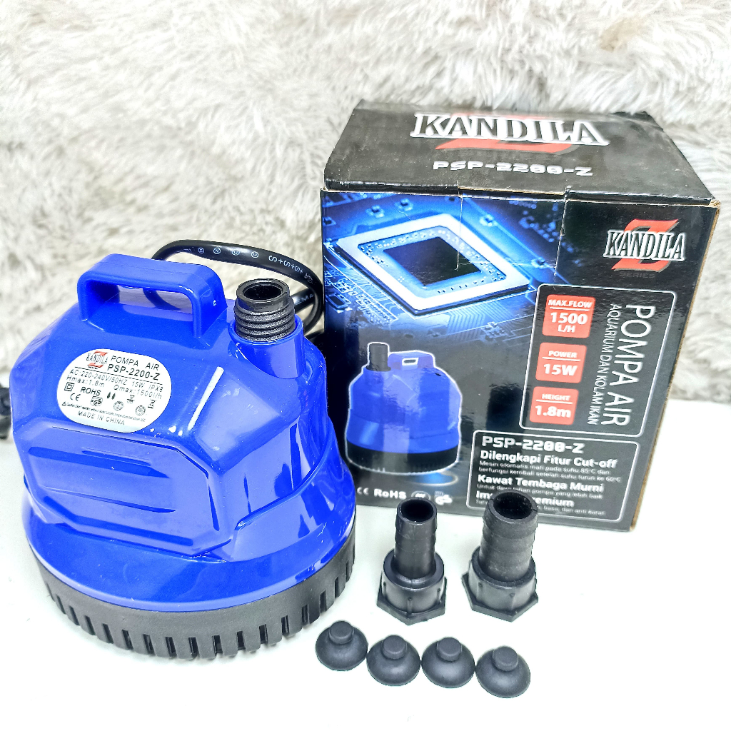 Jual POMPA AIR CELUP AQUARIUM 15 W KANDILA PSP 2200 Z PSP-2200Z KOLAM ...