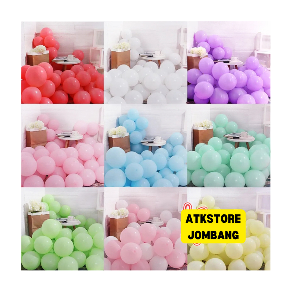 Jual NCL - Balon Latex Pastel 1 pack isi 25 pcs / Balon Pastel / Balon ...